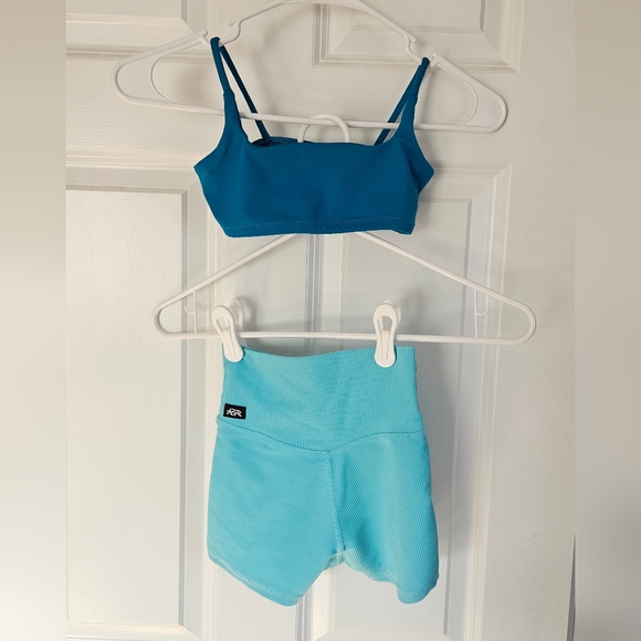 Tiger Friday | Bottoms | Tiger Friday Turquoise Dance Bra Top Short Set ...